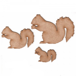 Squirrel Wood Shape style 2 for altered art and craft projects